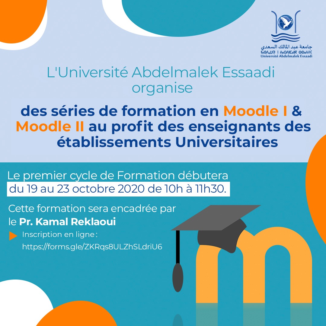 Lancement des formations en Moodle I & Moodle II | Université Abdelmalek Essaadi